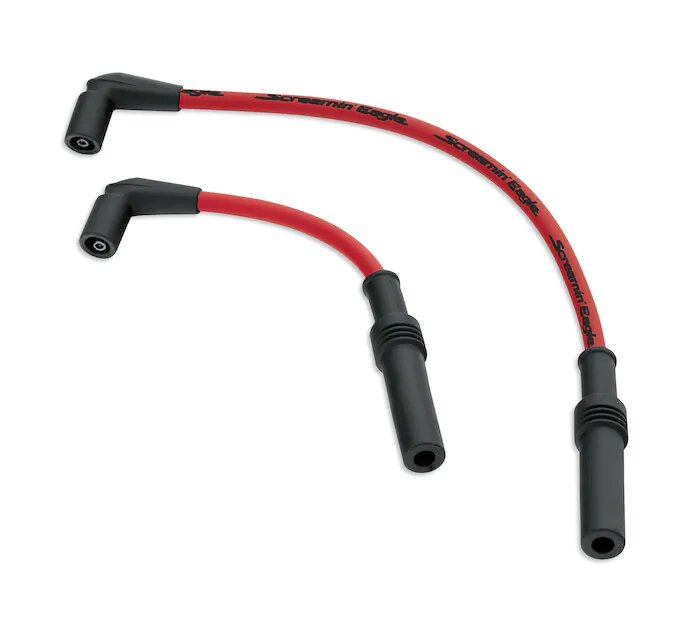 XG Screamin' Eagle 10mm Phat Spark Plug Wires - Red - HARLEY-DAVIDSON ...
